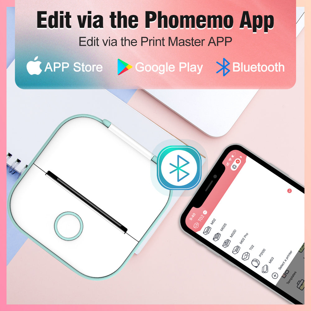 Phomemo T02 Inkless Pocket Printer – TrendestLB