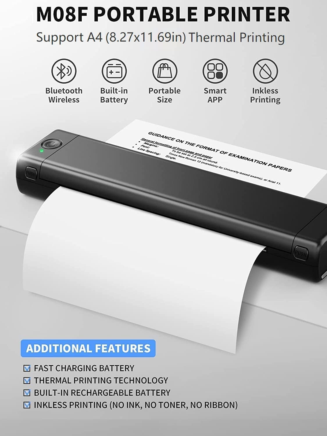 Portable Wireless Printer - Phomemo M08F – TrendestLB