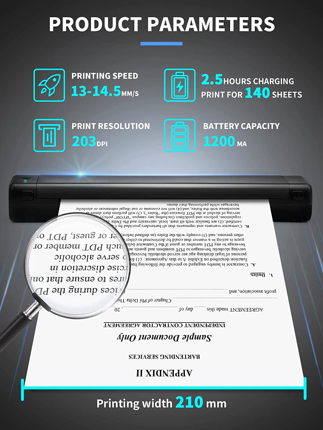Portable Wireless Printer - Phomemo M08F – TrendestLB